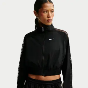 Nike Sportswear Cropped Lace Track Jacket - Black