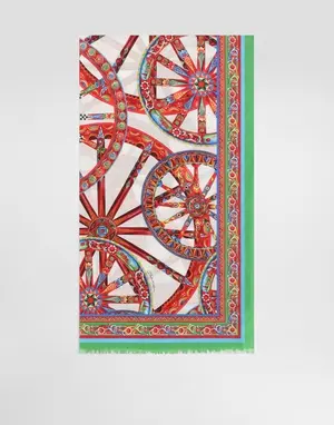 Dolce & Gabbana Carretto-print Cotton Sarong