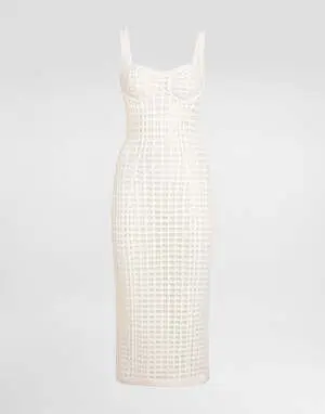 Dolce & Gabbana Crochet Bustier Dress