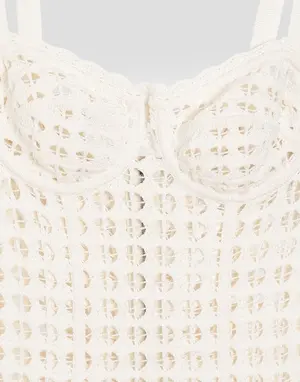 Dolce & Gabbana Crochet Bustier Dress
