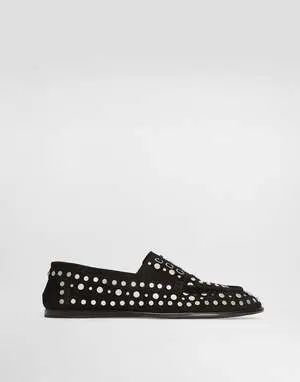 Dolce & Gabbana Derby Shoes In Split - Black