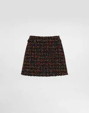Dolce & Gabbana Tweed Miniskirt - Multicolor