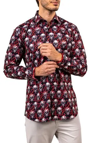 MACEOO Fibonacci Ascension Contemporary Fit Button-up Shirt