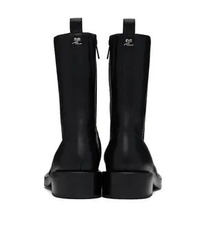 COURREGES Round Toe Rider Boots
