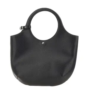 COURREGES Courrèges Holy Viper Medium Tote Bag - Black