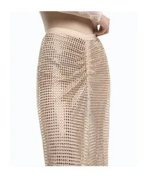 Pinko Crystal-embellished Ruched Skirt