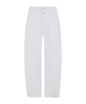 Closed Rhannon Barrel Cropped Jeans - Ivory