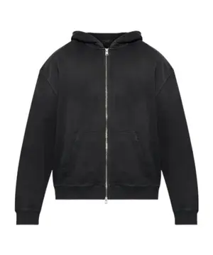 ALLSAINTS Logo Detailed Zip Hoodie - Black