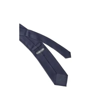 TOM FORD Pointed Neck Tie - Blue