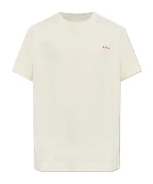 A.p.c. Oliver Logo T-shirt - Cream