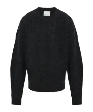 Isabel Marant Étoile Larry Ribbed Knit Pullover - Dark Grey