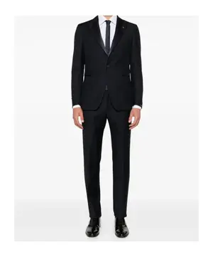 Tagliatore Satin-lapel Virgin-wool Suit