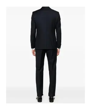 Tagliatore Satin-lapel Virgin-wool Suit
