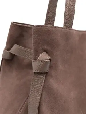 Yuzefi Gyoza Suede Knotted-strap Tote Bag