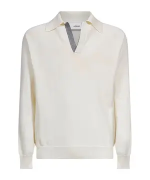 LARDINI Contrast-trim Raglan-sleeve Sweater - No