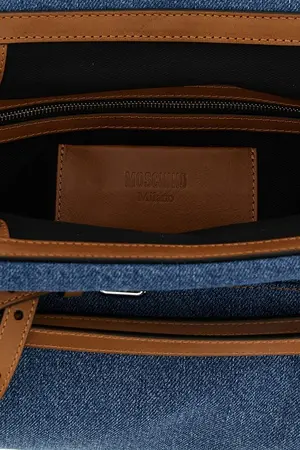 Moschino Belted Denim Clutch Bag