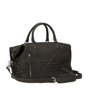 Officine Creative Armor 019 Woven Leather Travel Bag