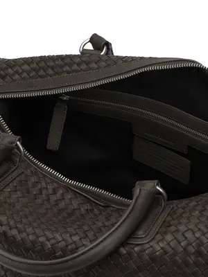 Officine Creative Armor 019 Woven Leather Travel Bag
