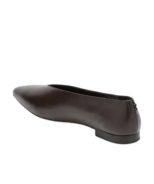 JIMMY CHOO Leather Margot Ballet Flats