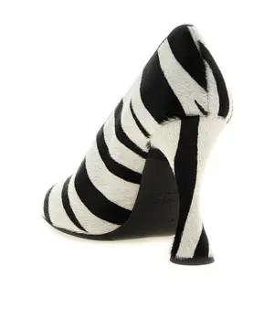 Moschino Zebra Pony Pumps