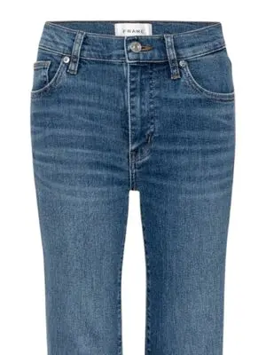 FRAME Faded-effect Flared-leg Jeans