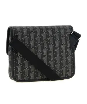 Lacoste Monogram Flap Messenger Bag