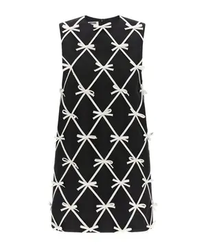 Moschino Bow Dress - White/black