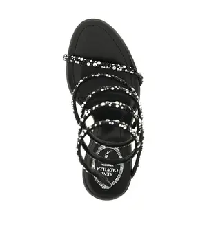 Rene Caovilla Cleo Crystal Spiral Heeled Sandals