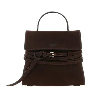 Moschino Tie Me Shoulder Bag - Brown