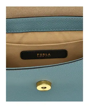 Furla Mini Shoulder Bag With Gold Sphere Clasp