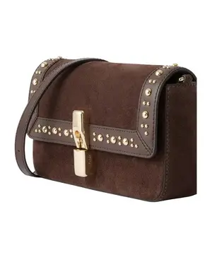 Furla Iride Studded Shoulder Bag - Black