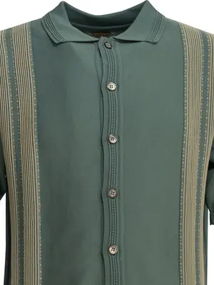 Kapital Vertical-stripe Short-sleeve Shirt