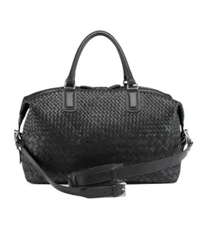 Officine Creative Leather Travel Bag - Black