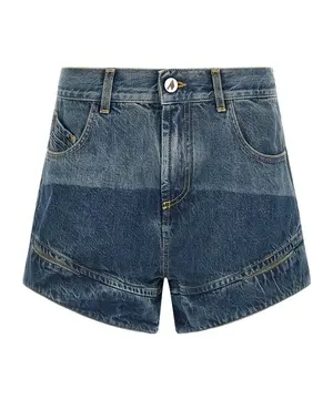 Attico Cut-out Shorts - Blue