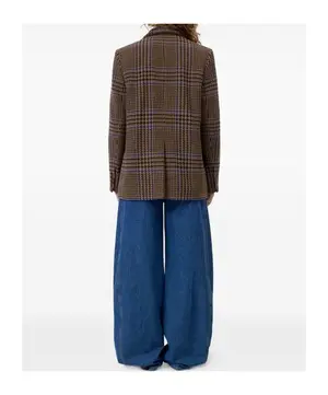 Closed Check-pattern Double-breasted Blazer