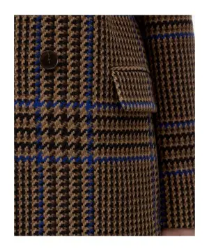 Closed Check-pattern Double-breasted Blazer