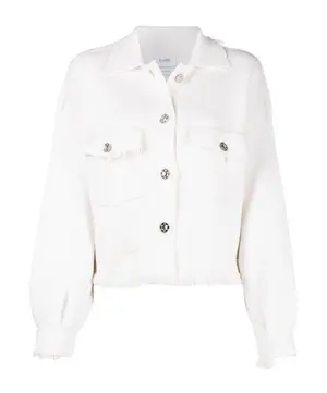 BARRIE Fringed Denim Jacket