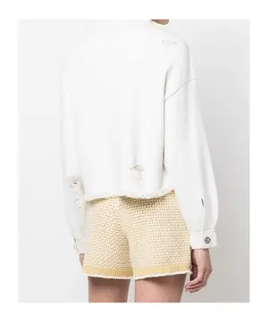 BARRIE Fringed Denim Jacket