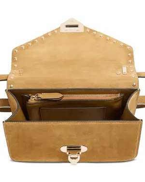 Valentino Garavani Small Studded Suede Shoulder Bag