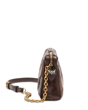 Valentino Garavani Small Quilted Suede & Leather Shoulder Bag