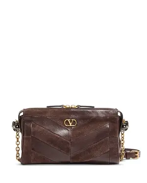 Valentino Garavani Small Quilted Shoulder Bag - Brown