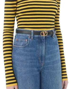 Valentino Garavani Reversible Leather Belt
