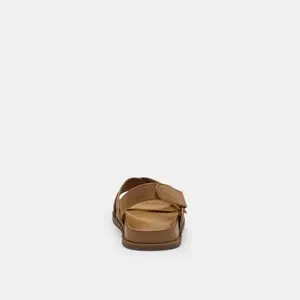 COACH Sculpted C Criss Cross Sandal - Coconut