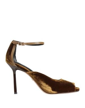 Lola Cruz Sandals Khaki Size Textile Fibers - Beige
