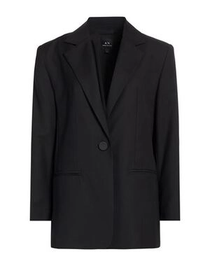 Armani Exchange Blazer Size Polyester, Viscose - Black