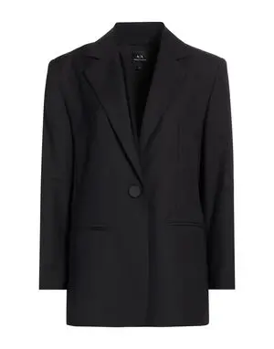 Armani Exchange Blazer Size Polyester, Viscose