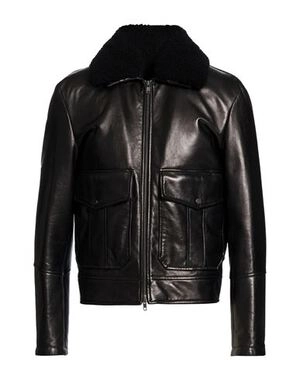 SALVATORE SANTORO Jacket Size Ovine Leather - Black