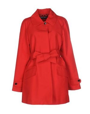 Dolce & Gabbana Overcoat & Trench Coat Size Cotton, Polyamide - Red