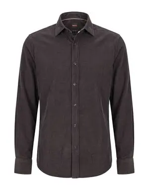 R3D WÖÔD Shirt Taupe Size Cotton