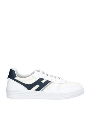 Hogan Sneakers Size Leather, Textile Fibers - White